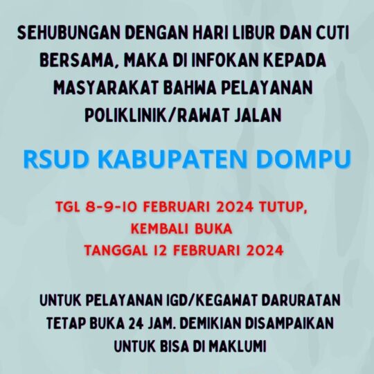 RSUD DOMPU – Rumah Sakit Umum Daerah Dompu Melayani Sepenuh Hati